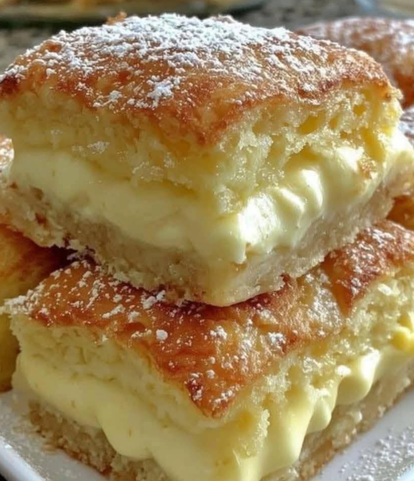 Creamy Custard Dream Bars - Quickly Recipes